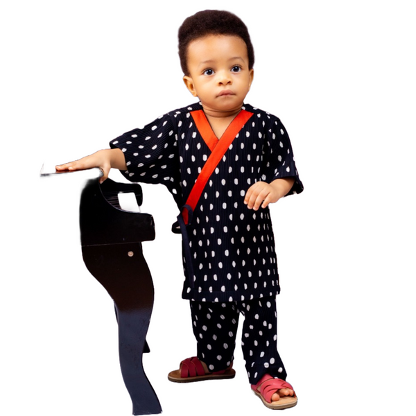 Luxe boys polka rap design, shirt and Trousers set – Kamsi TCharles